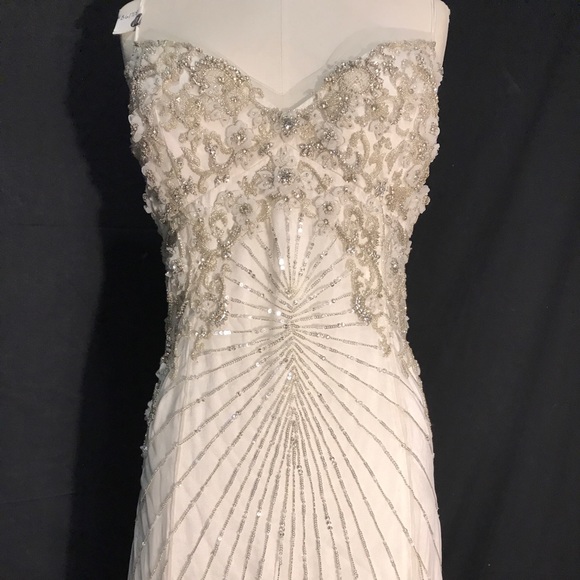 Sharon Bowen Dryden | Dresses | Wedding Dress Aline Designer 8 Ivory ...